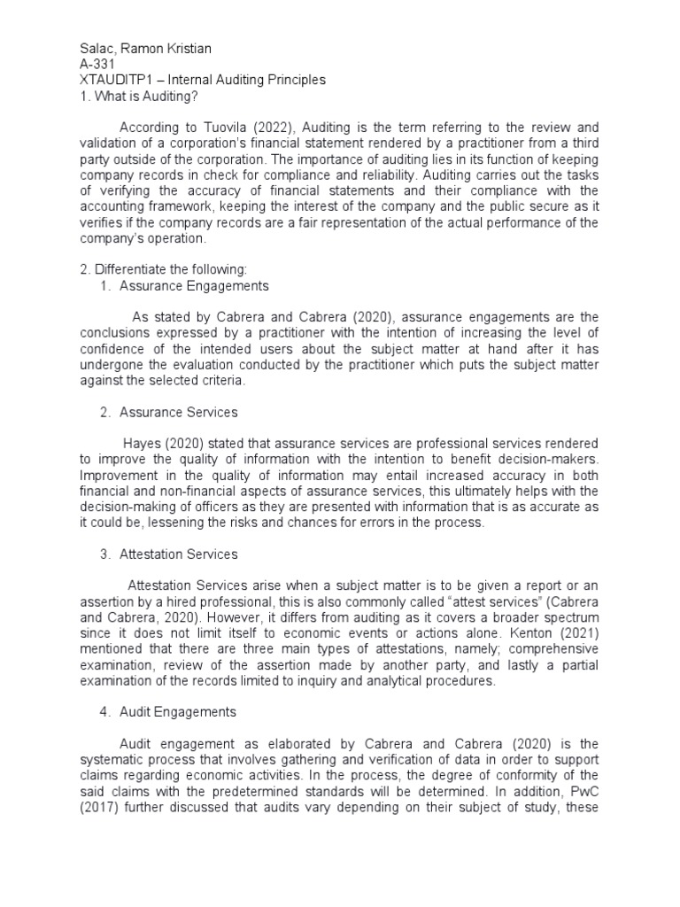 Audit 03 Journal | PDF | Audit | Financial Audit