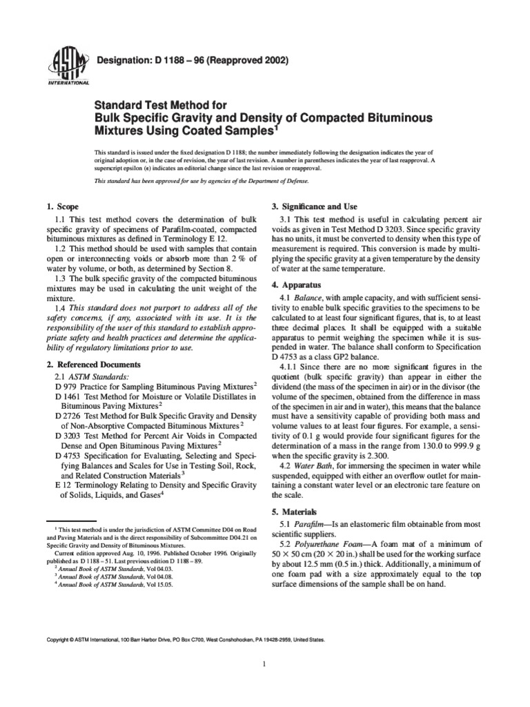 Qdoc - Tips Astm-D1188 | PDF | Density | Materials