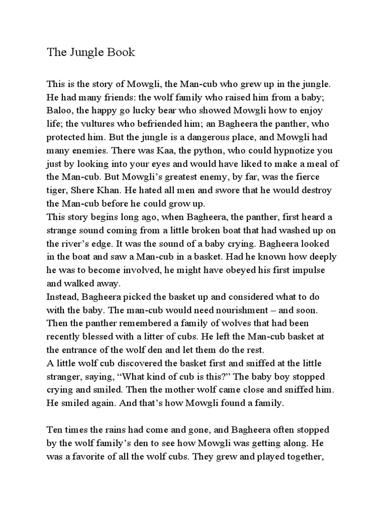 The Jungle Book 1 - Compress | PDF | Bagheera | Shere Khan