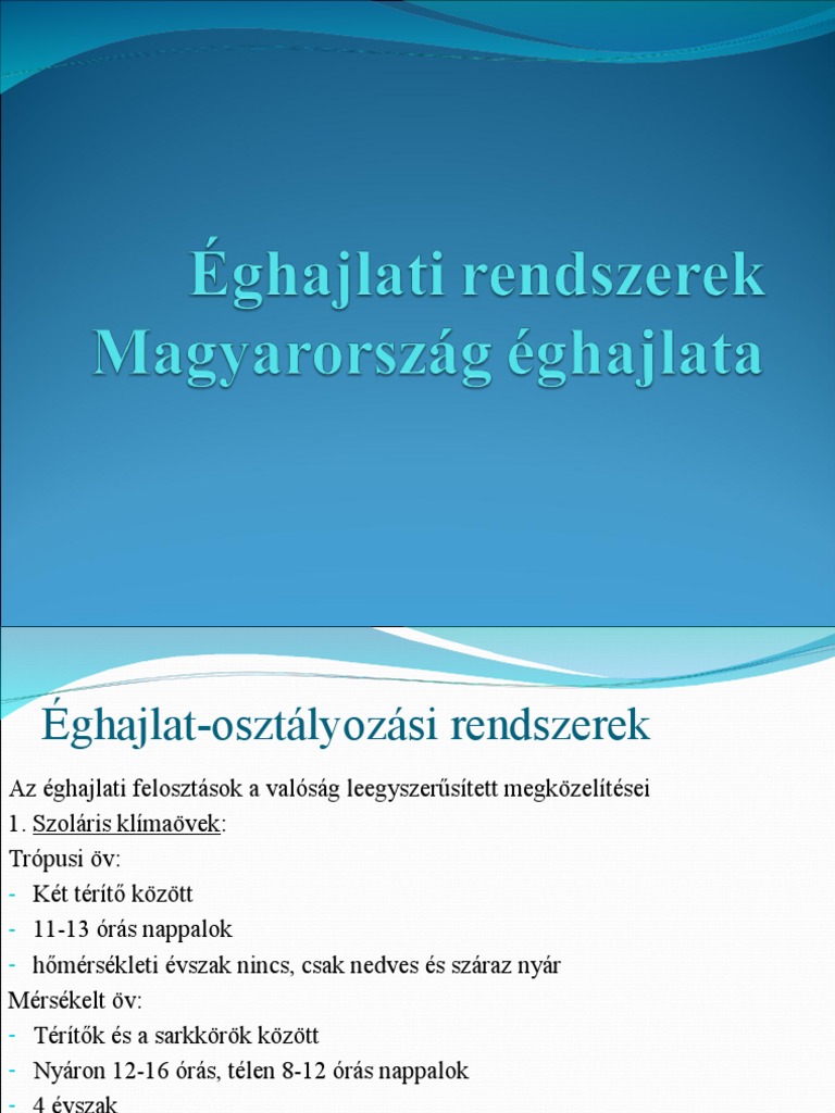 06.magyarország Éghajlata | PDF