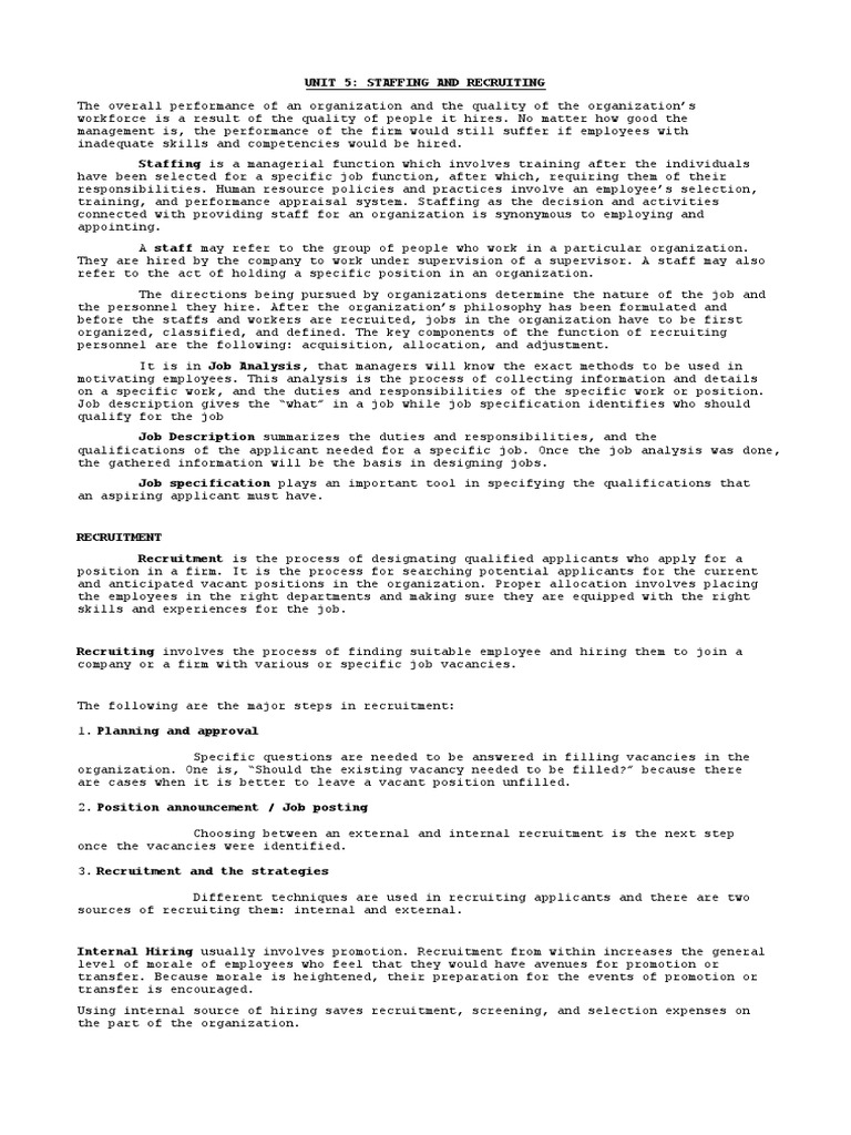 4th Quarter Compilation Of Lecture Notes Pdf Performance Appraisal