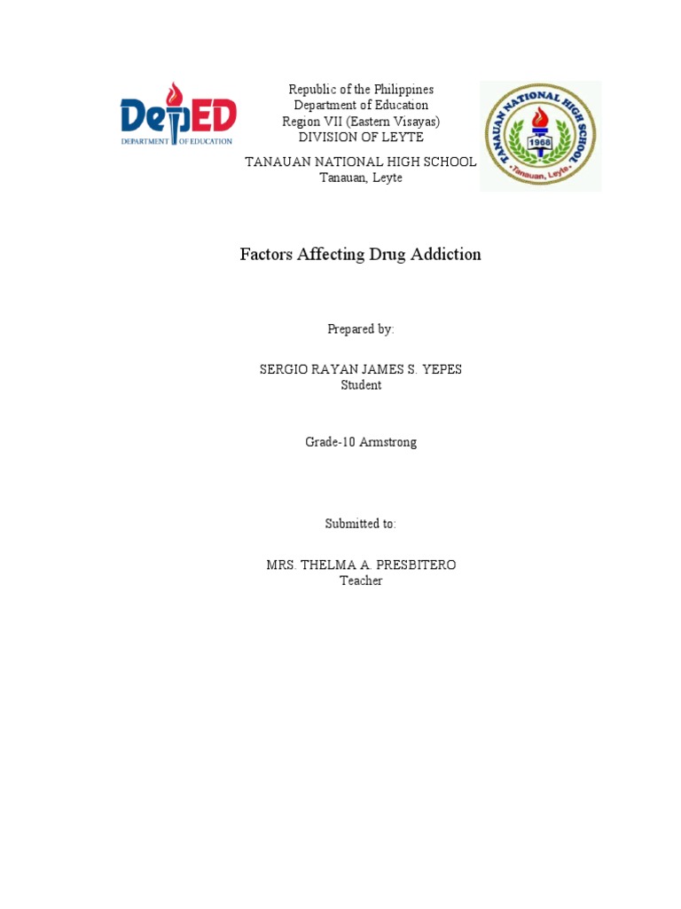 Factor of Affecting Drug Addiction | PDF | Substance Abuse | Substance Dependence