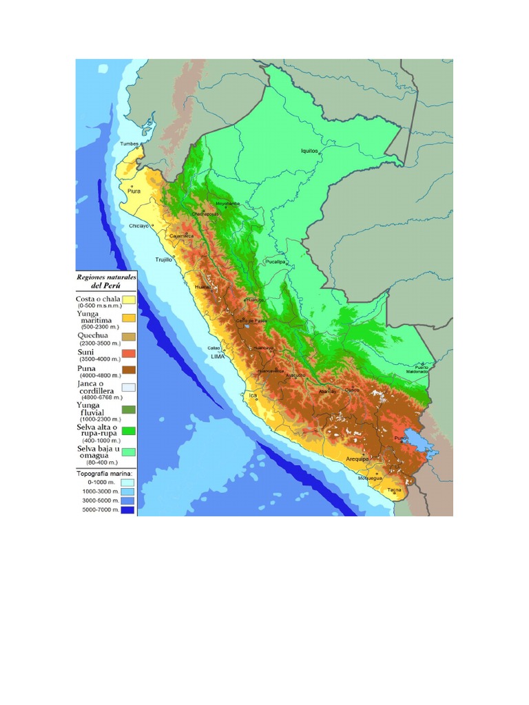 8 Regiones Naturales Del Perú | PDF