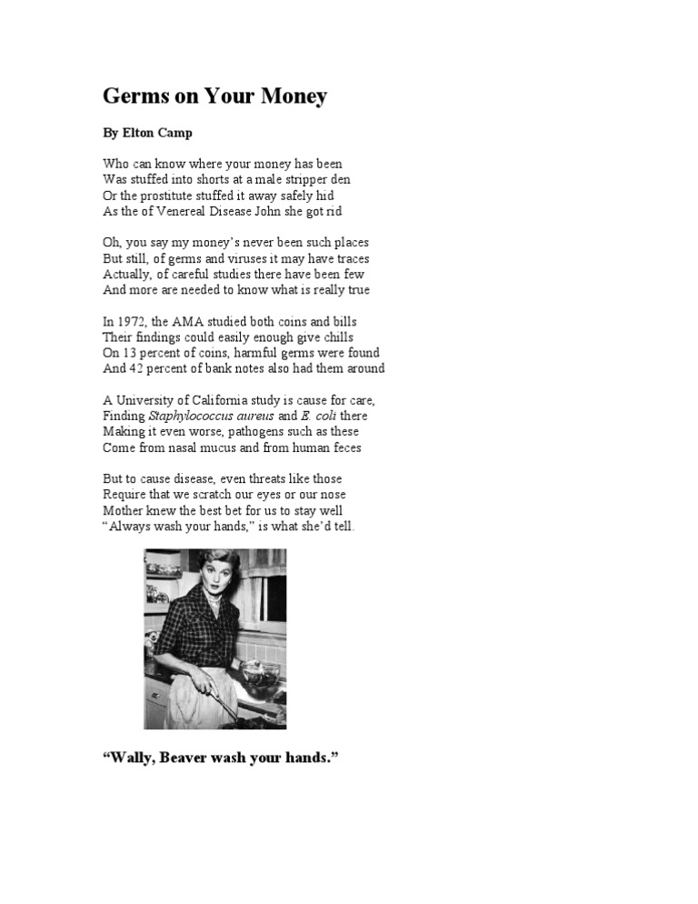 Germs On Your Money | PDF | Science & Mathematics