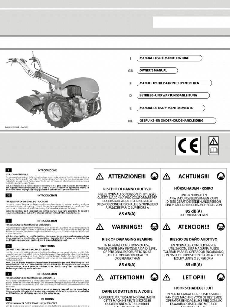 Bertolini 418 S, MAK 18 S, 417 S, MAK 17 S Owner's Manual - Manualzz | PDF