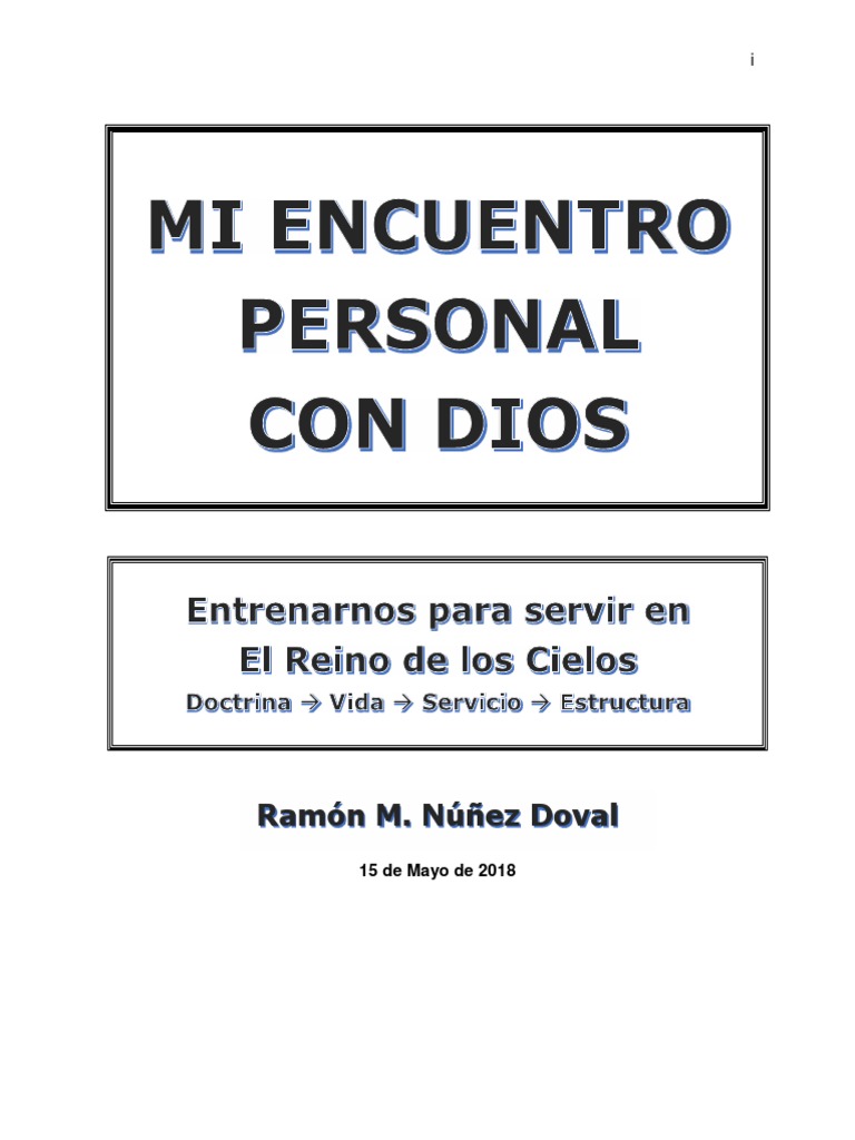 Mi Encuentro Personal Con Dios | PDF | Pentecostalismo | Biblia