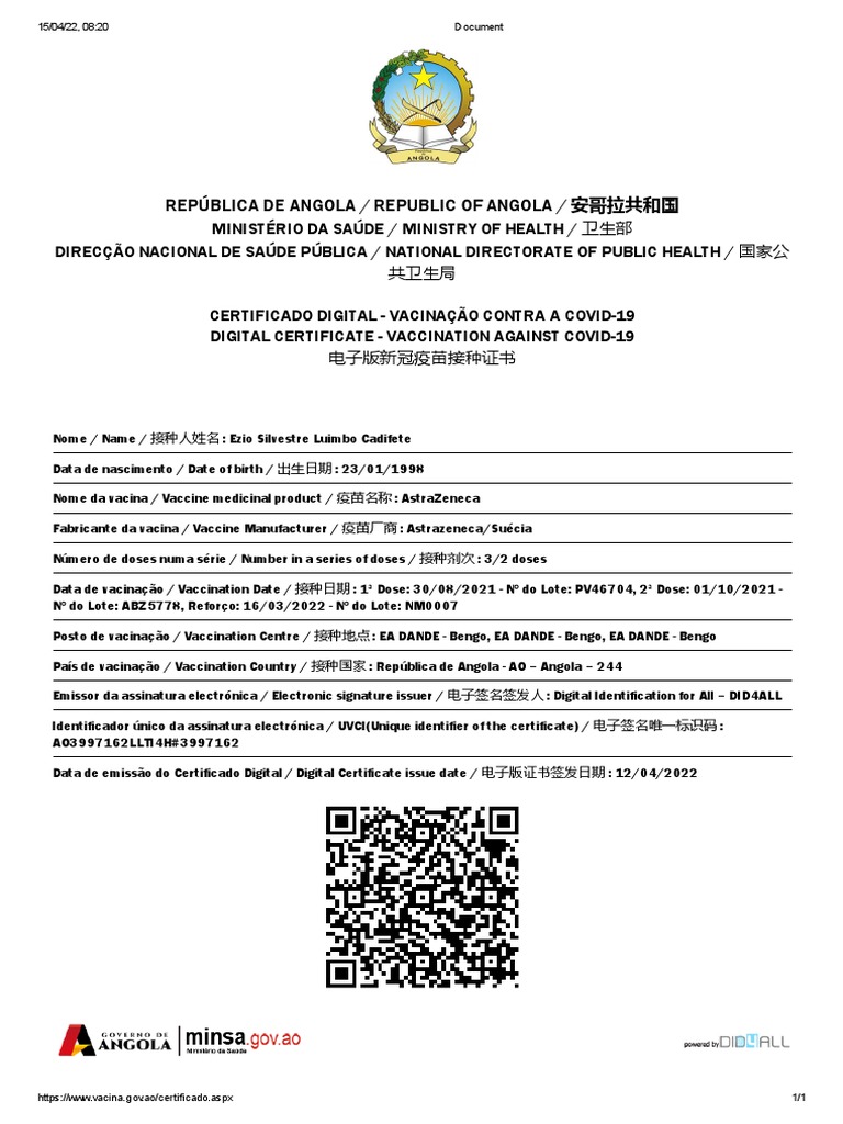 Minsa - Ministério Da Saúde de Angola | PDF | Autoajuda