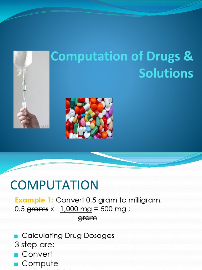 Drug Computation | PDF | Self-Improvement | Wellness