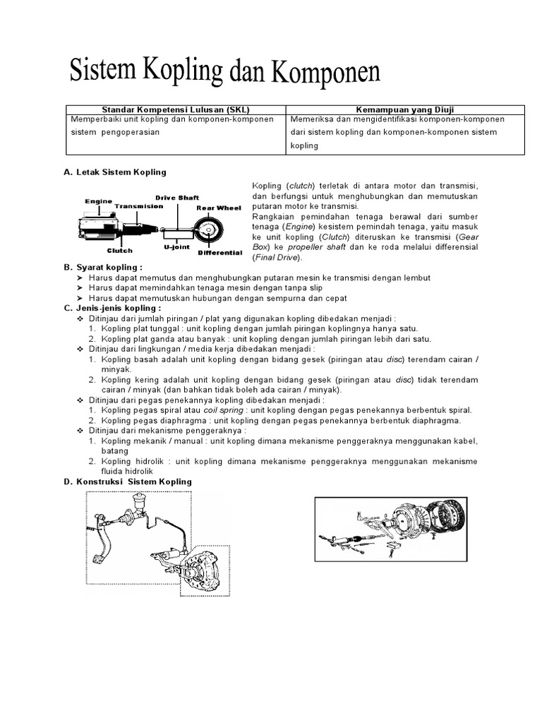 Modul Kopling Dan Transmisi | PDF