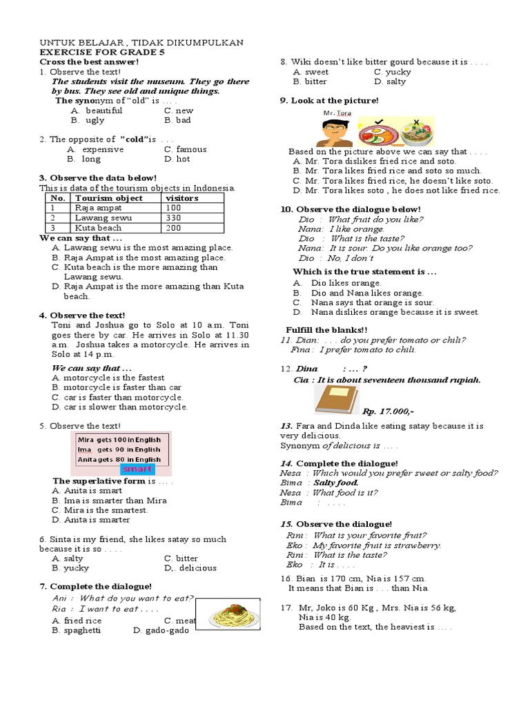 Belajar Bahasa Inggris Tentang Makanan Dan Percakapan Pdf Food And