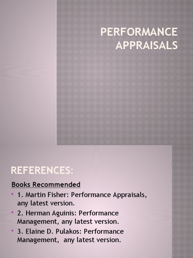 Performance Appraisals | PDF | Performance Appraisal | Cognition