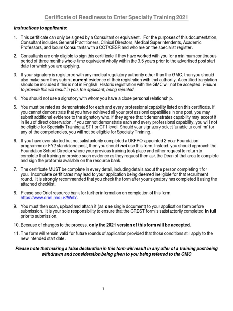 CREST 2021 Reference Version | PDF | Patient | Medical Prescription