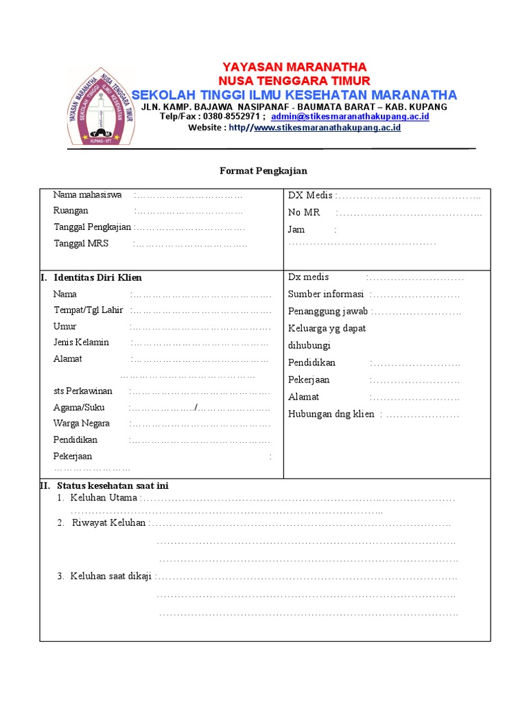 Format Laporan Kasus | PDF