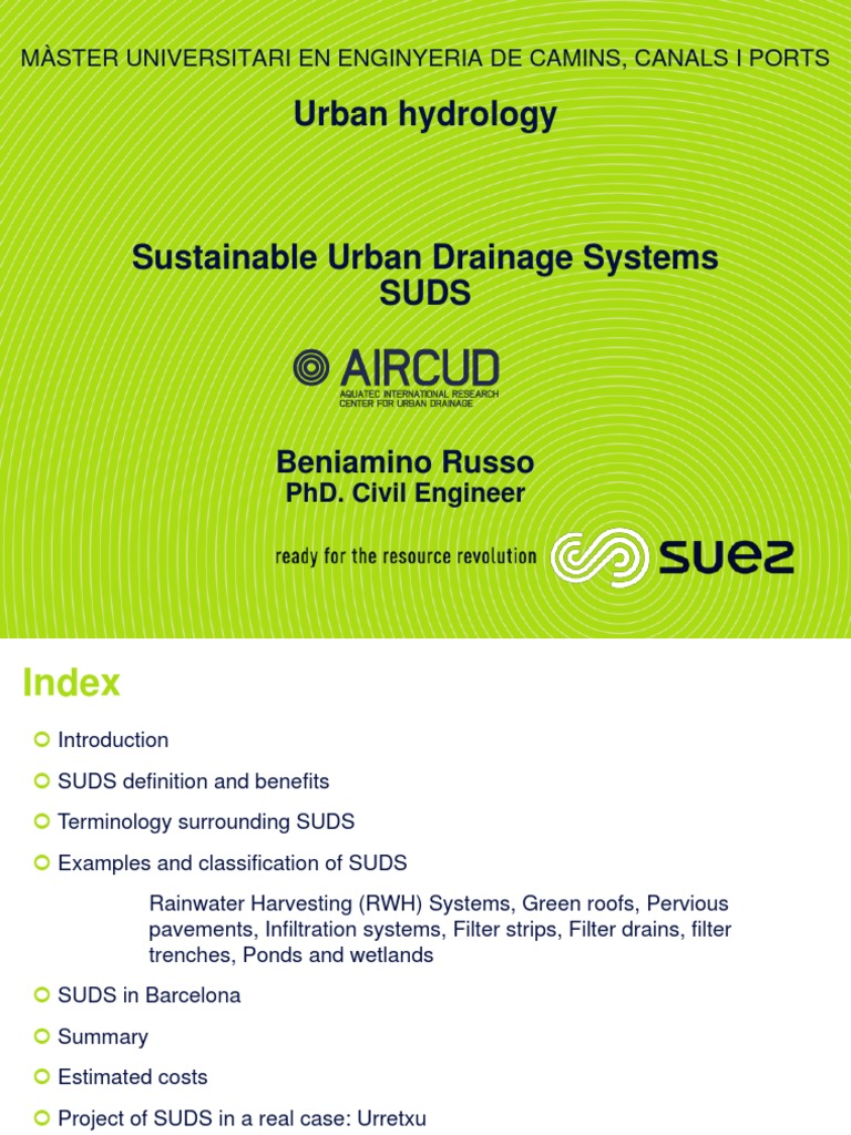 SUDS | PDF | Surface Runoff | Water