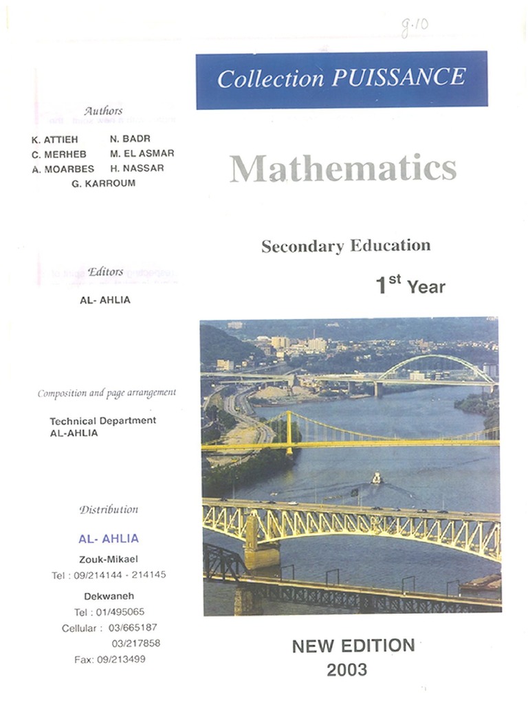 Puissance Mathematics Grade 10 | PDF