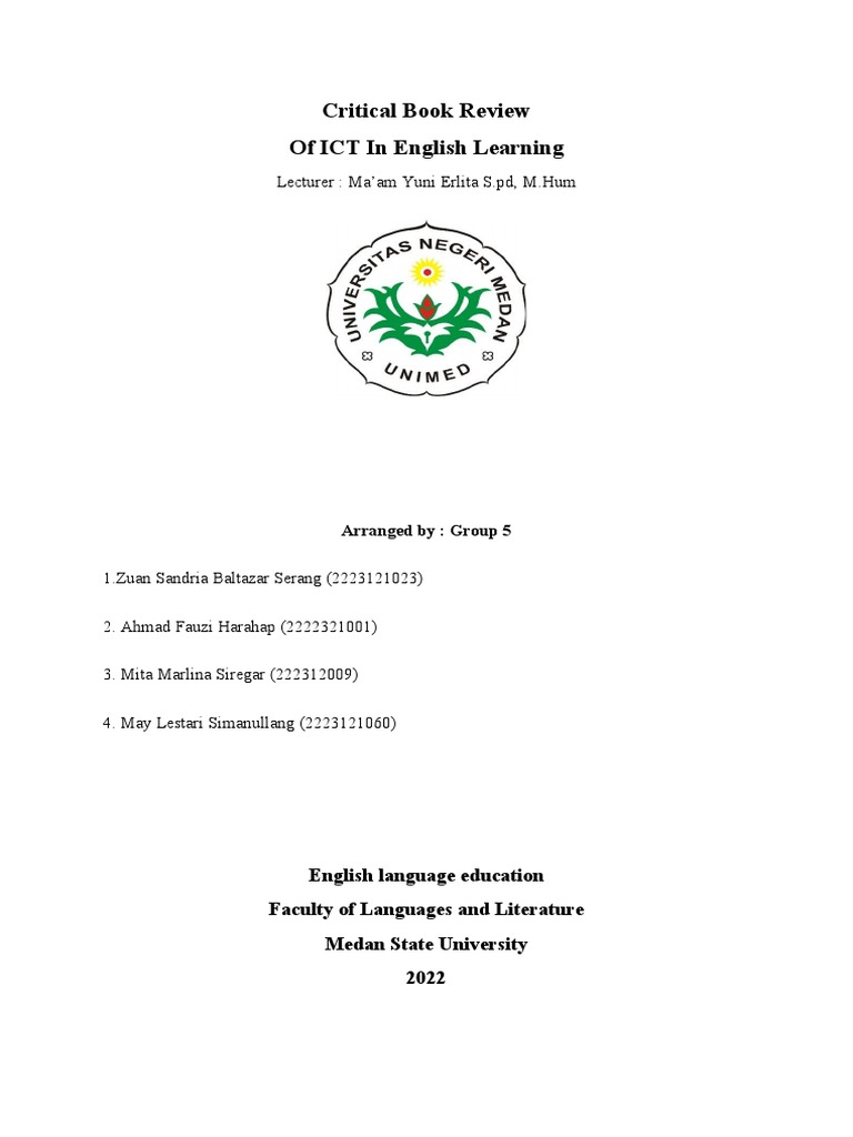 CBR ICT IN ENGLISH LEARNING - Kel 5 DIK E | PDF | Educational ...