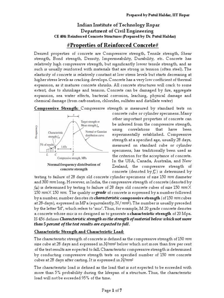 M2 - Reinforced Concrete Properties | PDF | Concrete | Young's Modulus