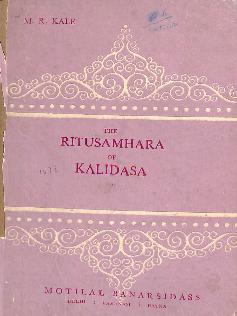 The Ritu Samhara of Kalidasa - M.R. Kale | PDF