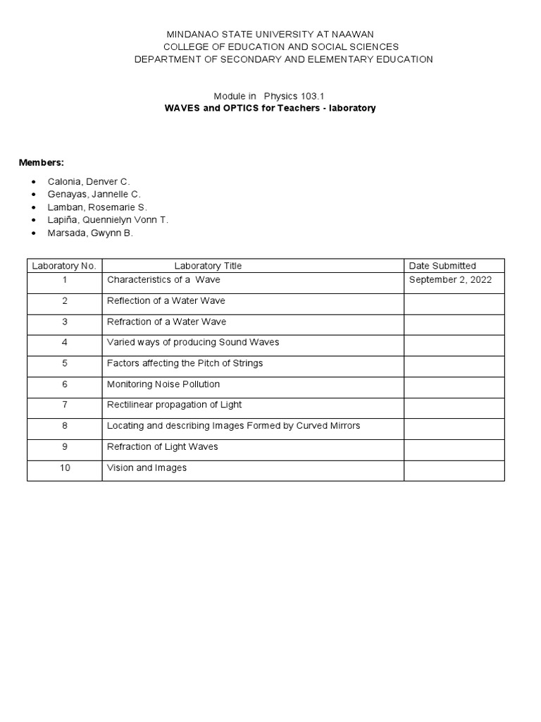 Longitudinal Wave Speed Experiment | PDF | Waves | Wavelength