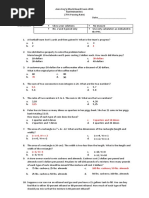 Senior Three Mathematics Scenario Questions-1 | PDF | Metre | Area