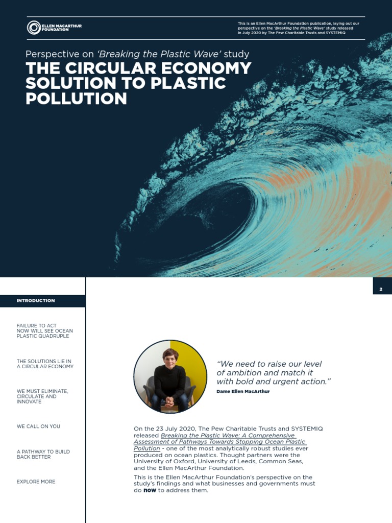 Perspective on the 'Breaking the Plastic Wave' Study: A Call for ...