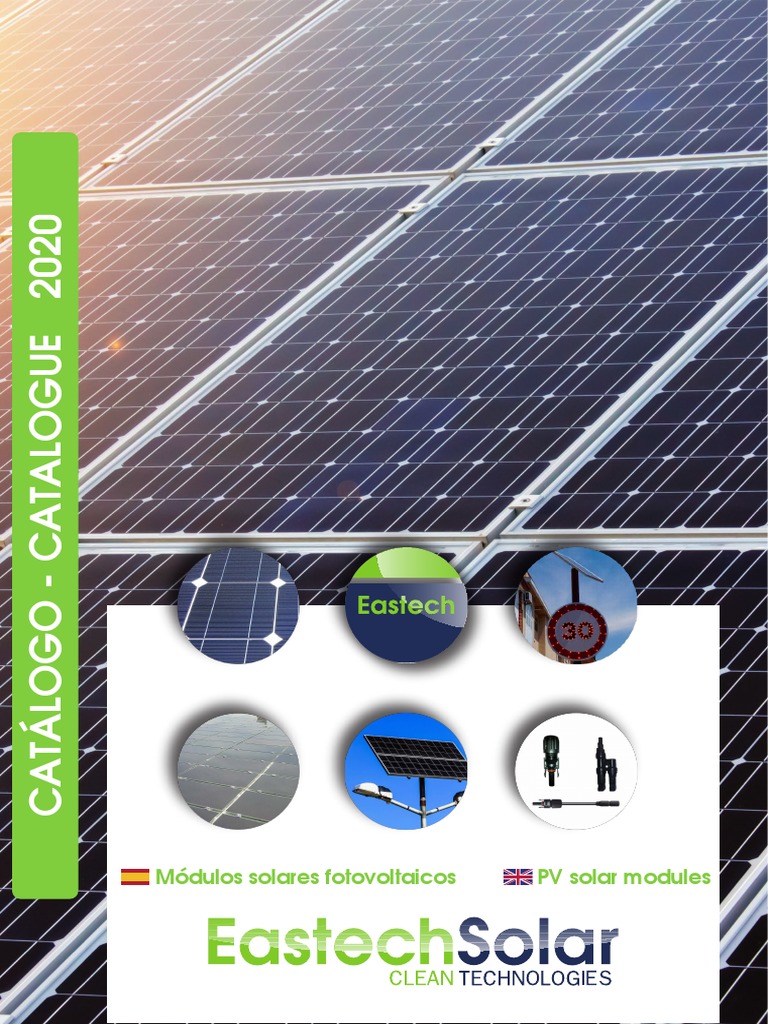 Catalogo Eastech Solar | PDF | Fotovoltaica | Panel solar