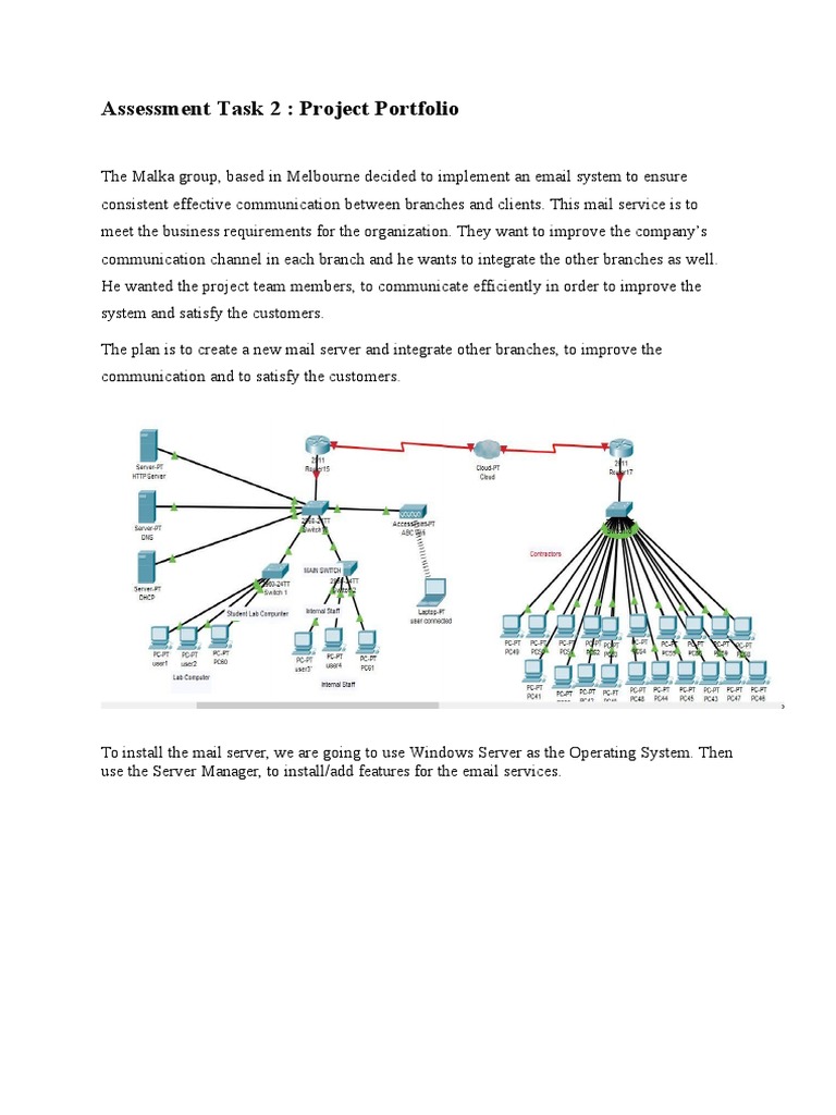ICTNWK536 AT2 Plan, Implement and Test Enterprise Communication ...