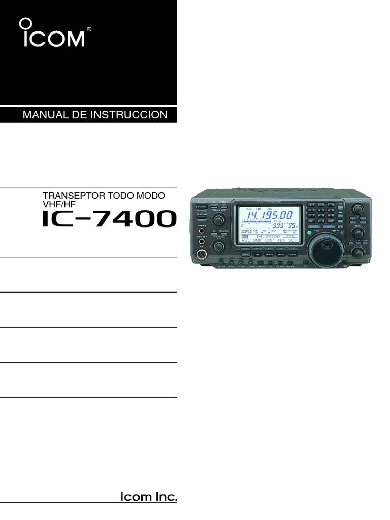 IC-7400 User ES | PDF | Micrófono | Altoparlante