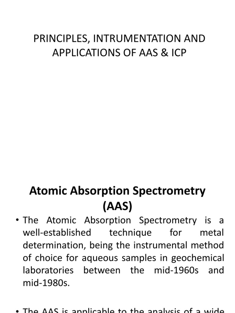 INSTRUMENTATION | PDF | Atomic Absorption Spectroscopy | Spectroscopy