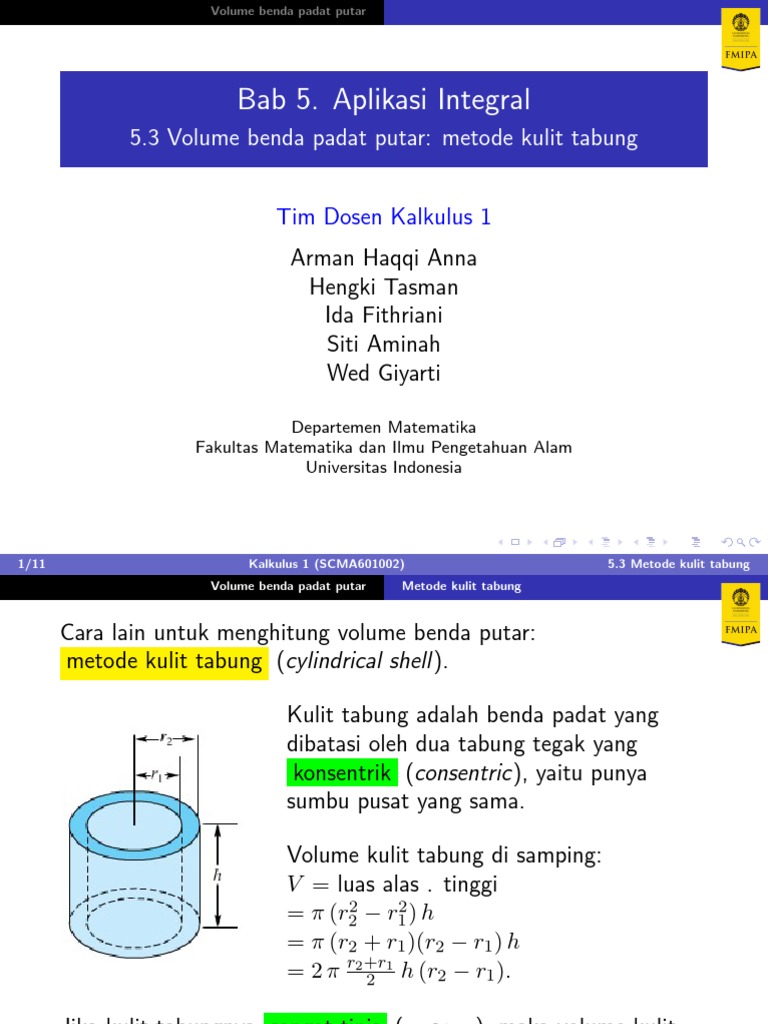 Bab5 Aplikasi Integral 53 | PDF