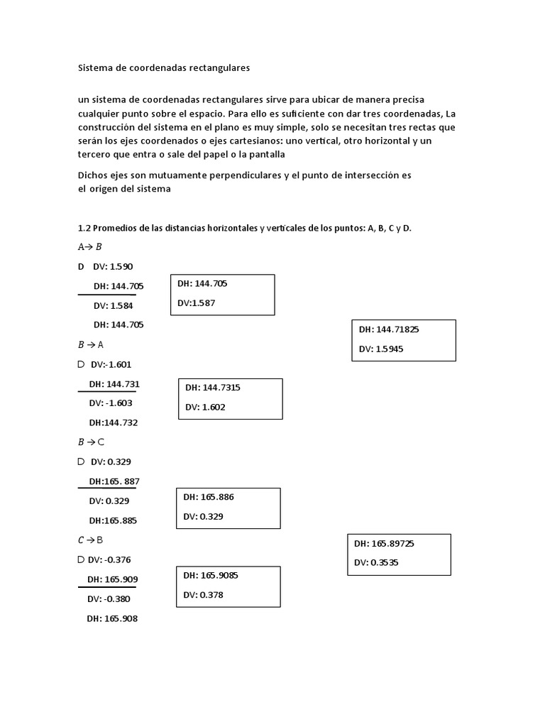 Sistema de Coordenadas Rectangulares | PDF Sistema de Coordenadas Rectangulares | PDF