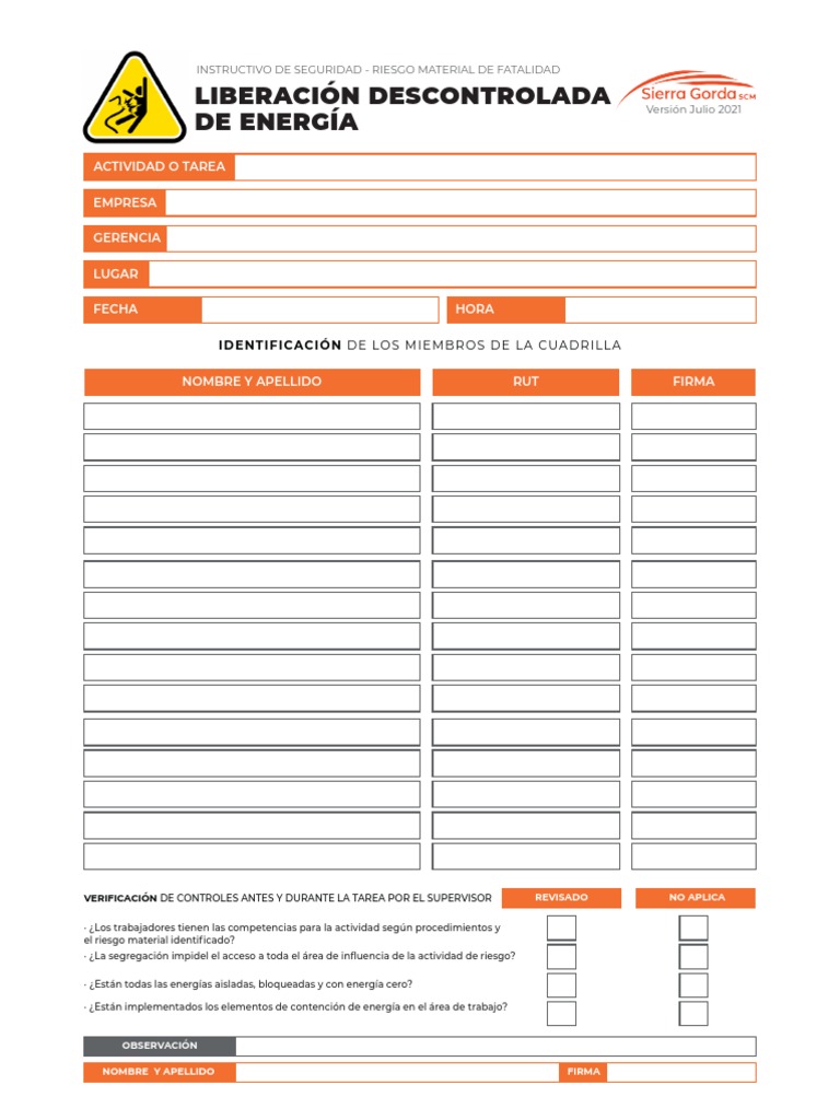 Liberación Descontrolada de Energía (40431) | PDF