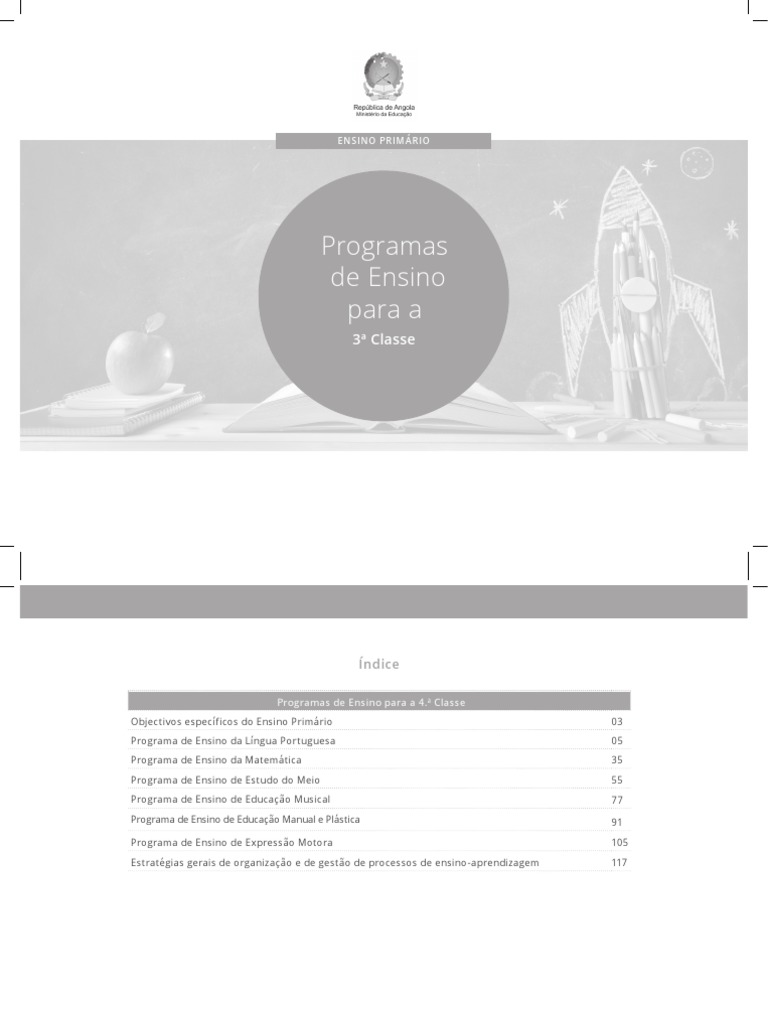 Programas Da 3 Classe Finalizado | PDF