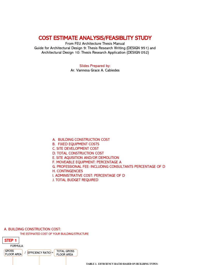 THESIS - Feasibility Study | PDF