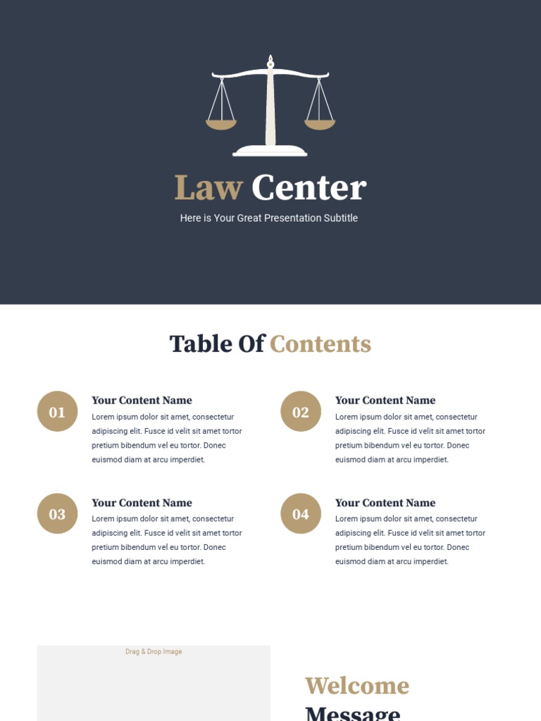 Law Center PowerPoint Template by SlideWin | PDF | Communication ...