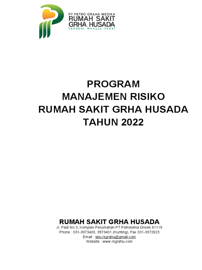 PROGRAM MANRISK RS TAHUN 2022 Edit | PDF