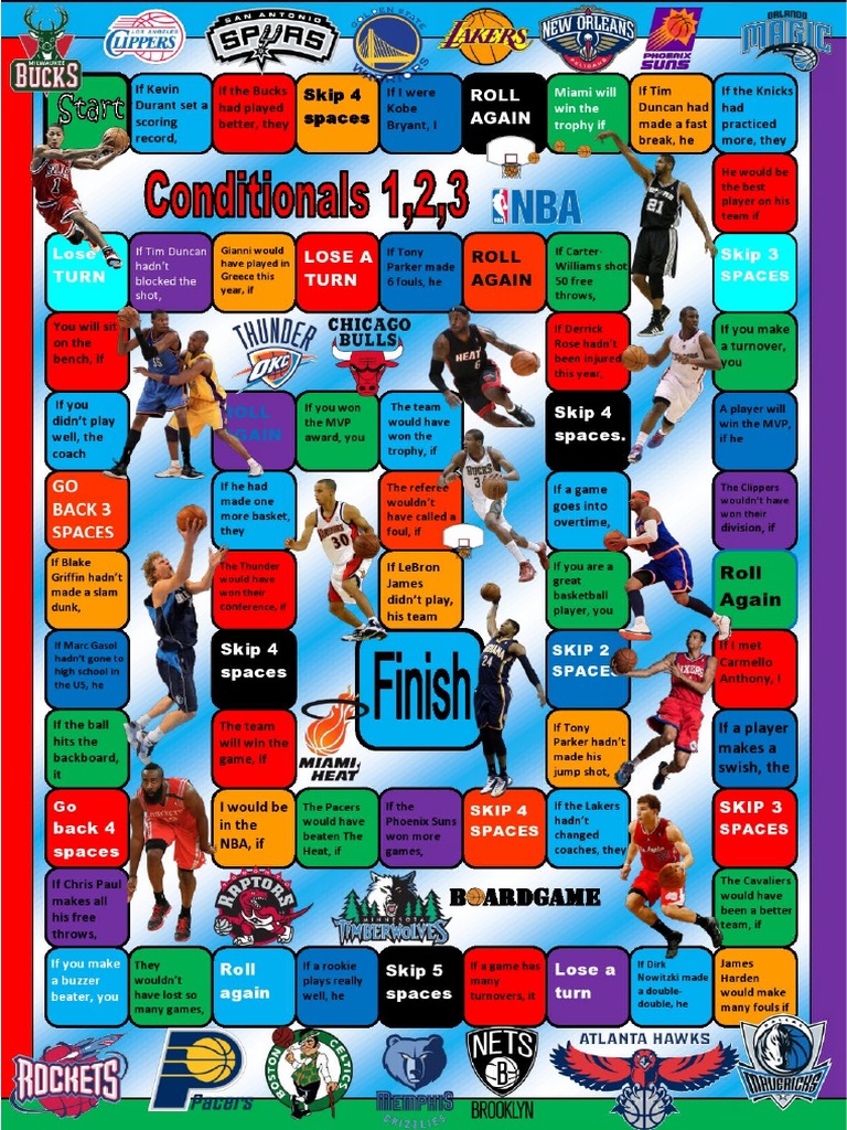 Board Game_nba-conditionals-fun-activities-games-games | PDF