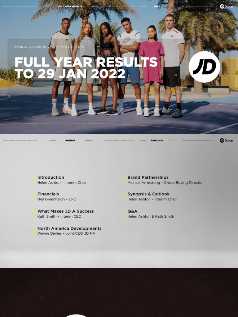 JD Sports 2022 Financial Results | PDF | Brand | Free Cash Flow