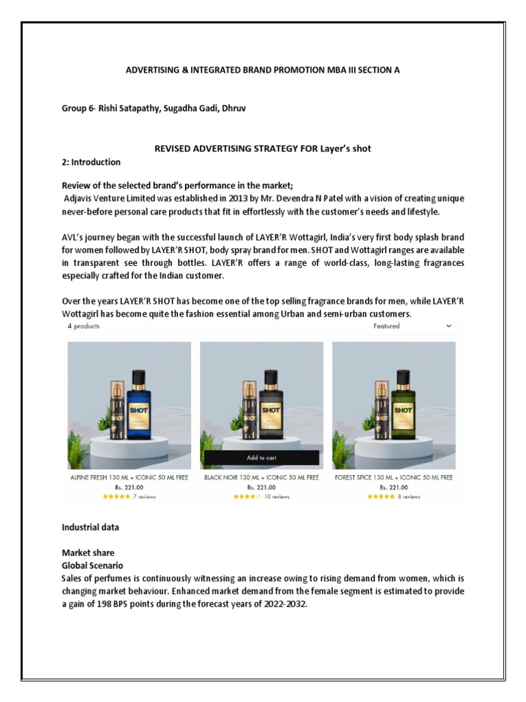 Proposal | PDF | Perfume | Brand