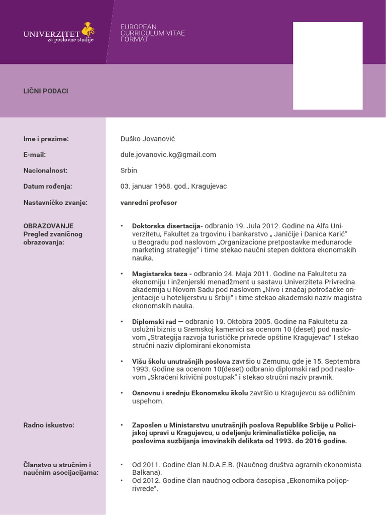 Dusko Jovanovic | PDF