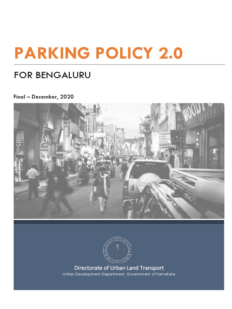 Parking Policy 2.0 | PDF | Parking | Public Transport