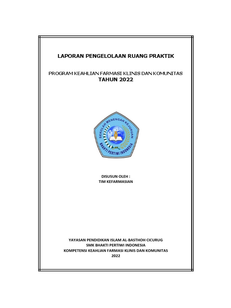 Pengelolaan Ruang Praktik Farmasi 2022 | PDF