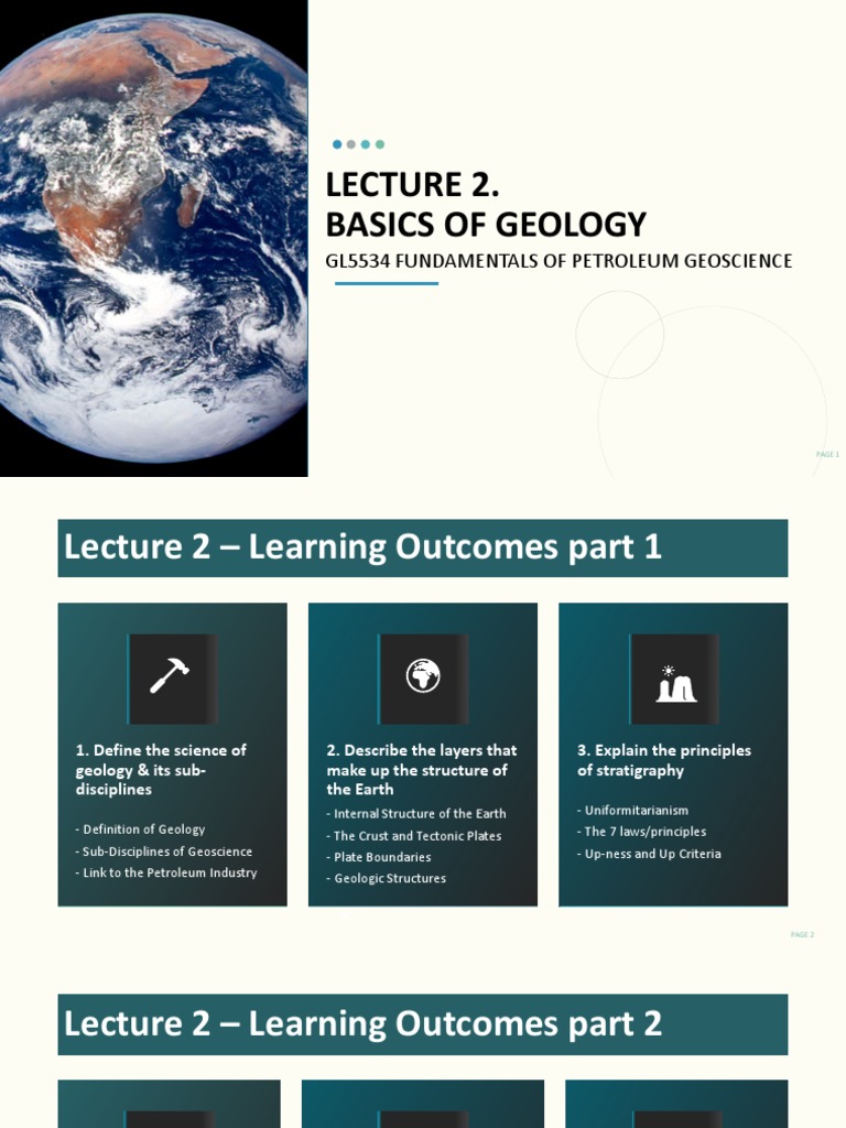 Lecture 2 - Basics of Geology | PDF | Rock (Geology) | Geology Lecture 2 - Basics of Geology | PDF | Rock (Geology) | Geology