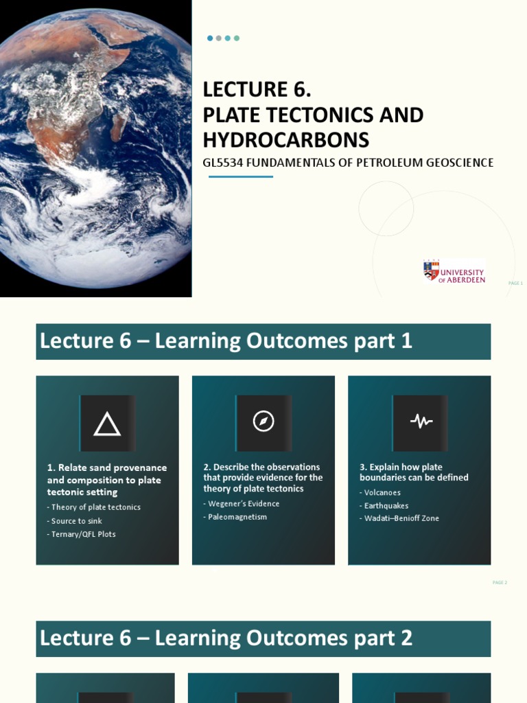 Lecture 6 - Tectonics and Hydrocarbons | PDF | Plate Tectonics ...