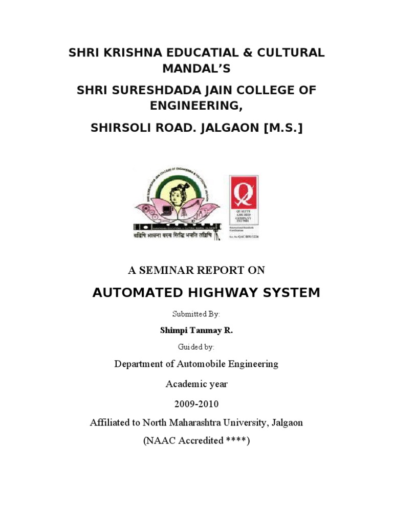 Automated Highway System Overview | PDF | Traffic | Traffic Light