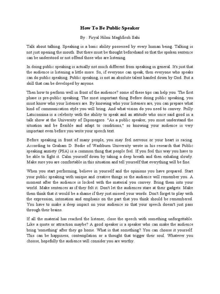 How to Overcome Public Speaking Anxiety and Deliver a Memorable Speech ...