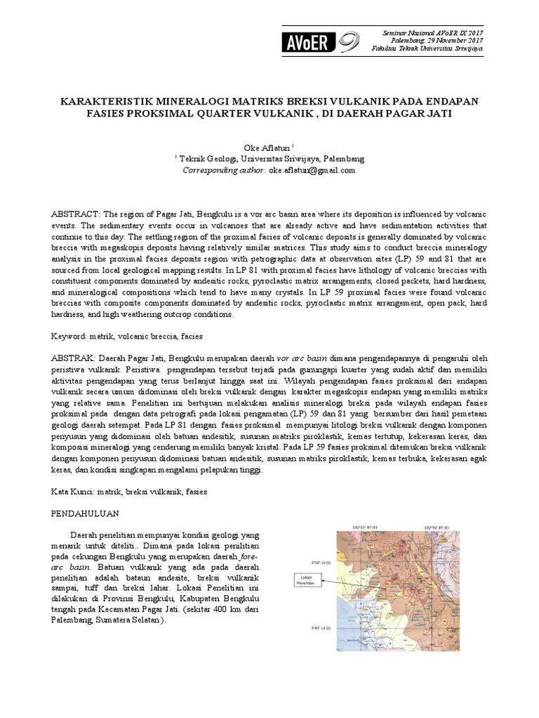 Karakteristik Mineralogi Breksi Vulkanik | PDF | Sains & Matematika
