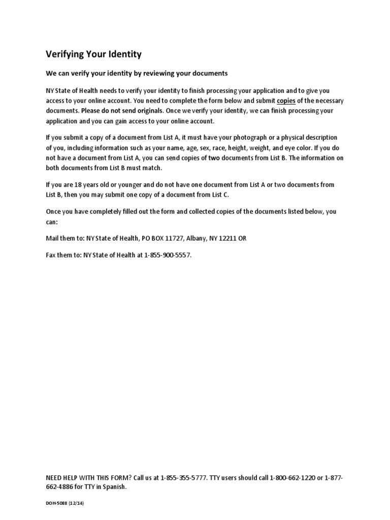 Identity Profing Form | PDF | Identity Document | Government And Personhood