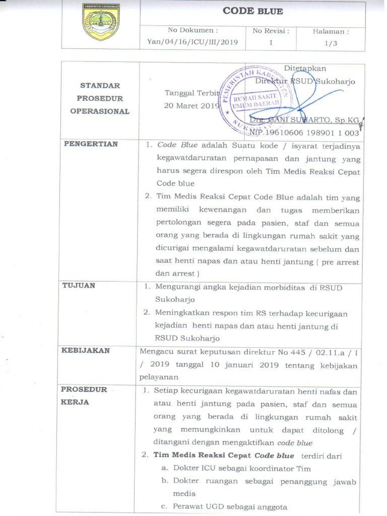Spo Code Blue | PDF
