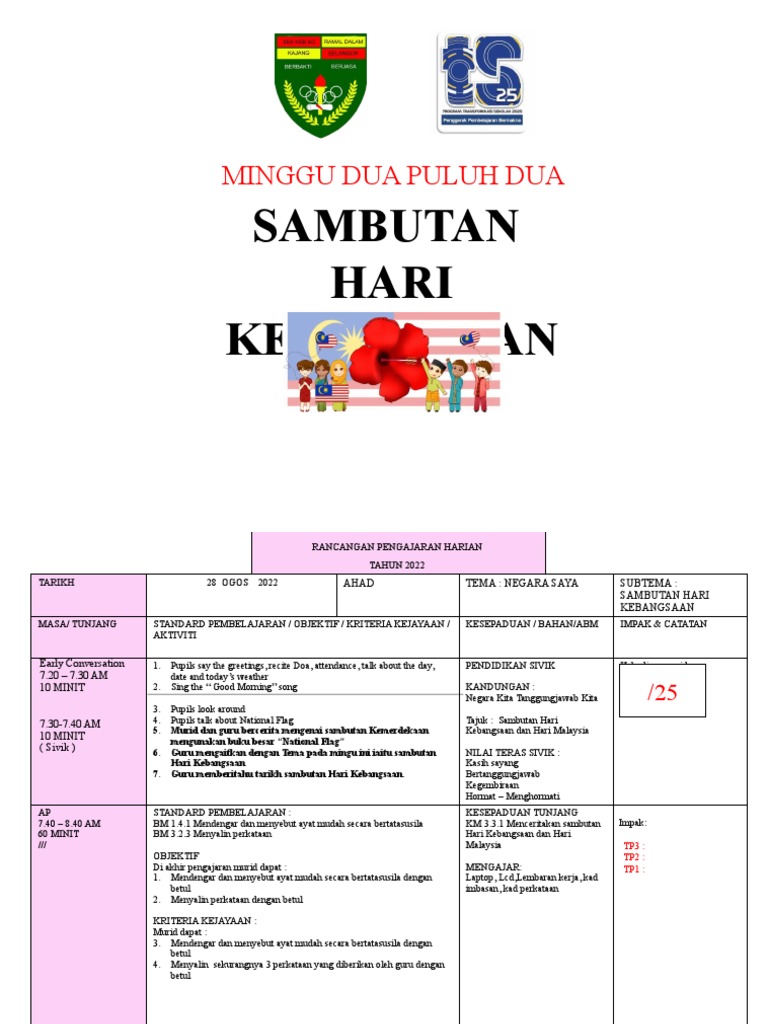 RPH m23 Sambutan Hari Kebangsaan | PDF